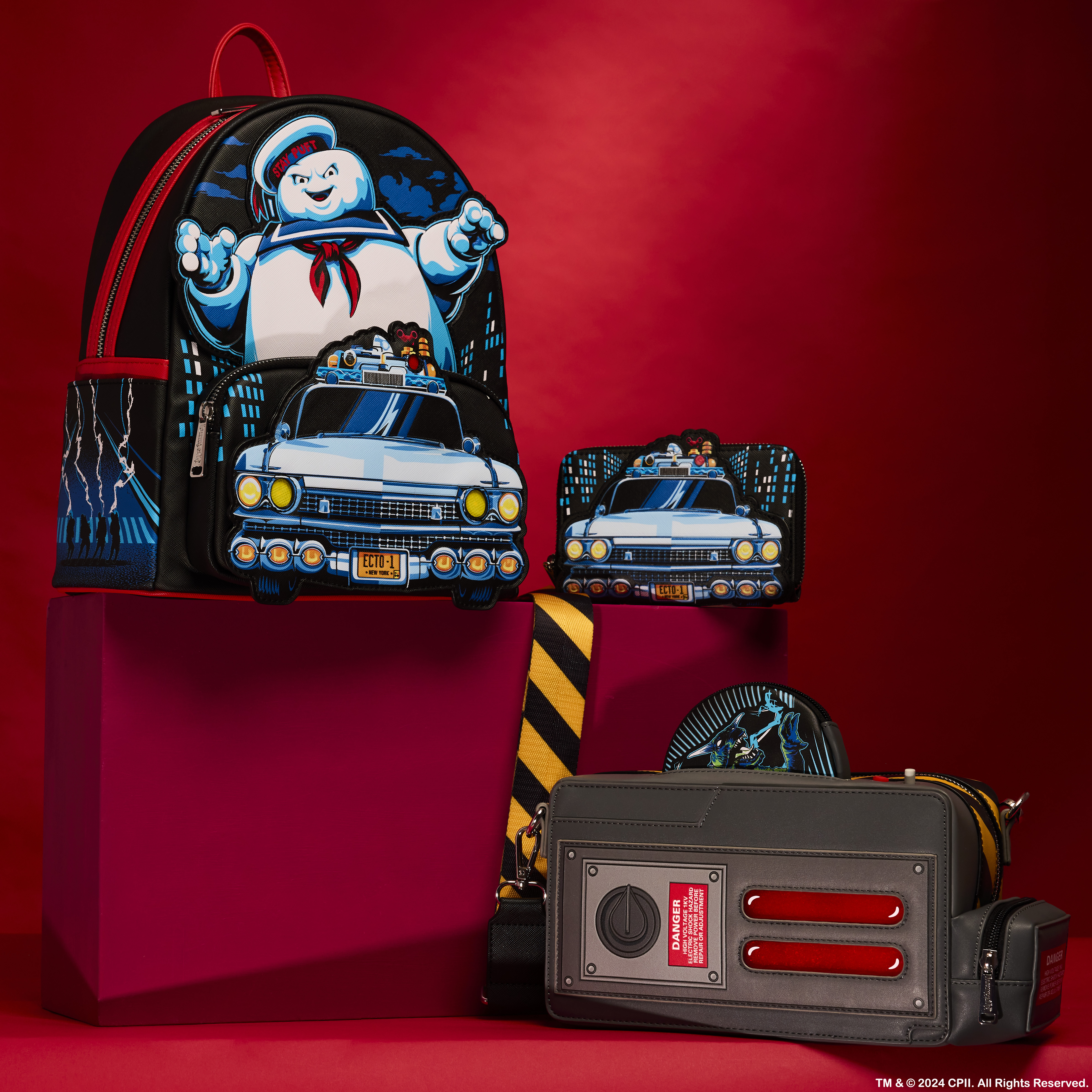 Ghostbusters Stay Puft Ecto-1 Light Up Mini Backpack